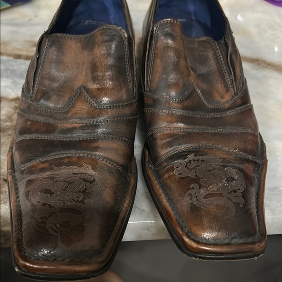 Mark Nason | Shoes | Mens Brown Leather Slipon Shoes | Poshmark